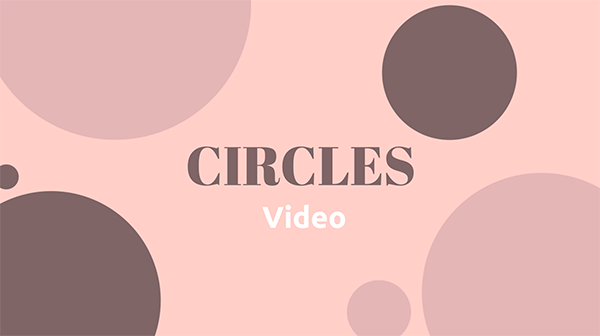 Vidéo cercles | Modèles Genially